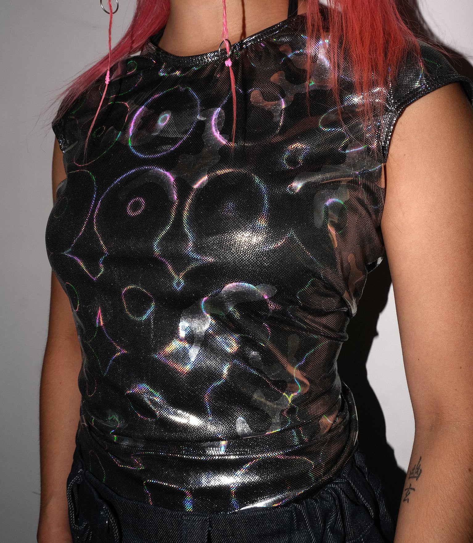 Armore ~ iridescent lilac (curtain pants) - esqape