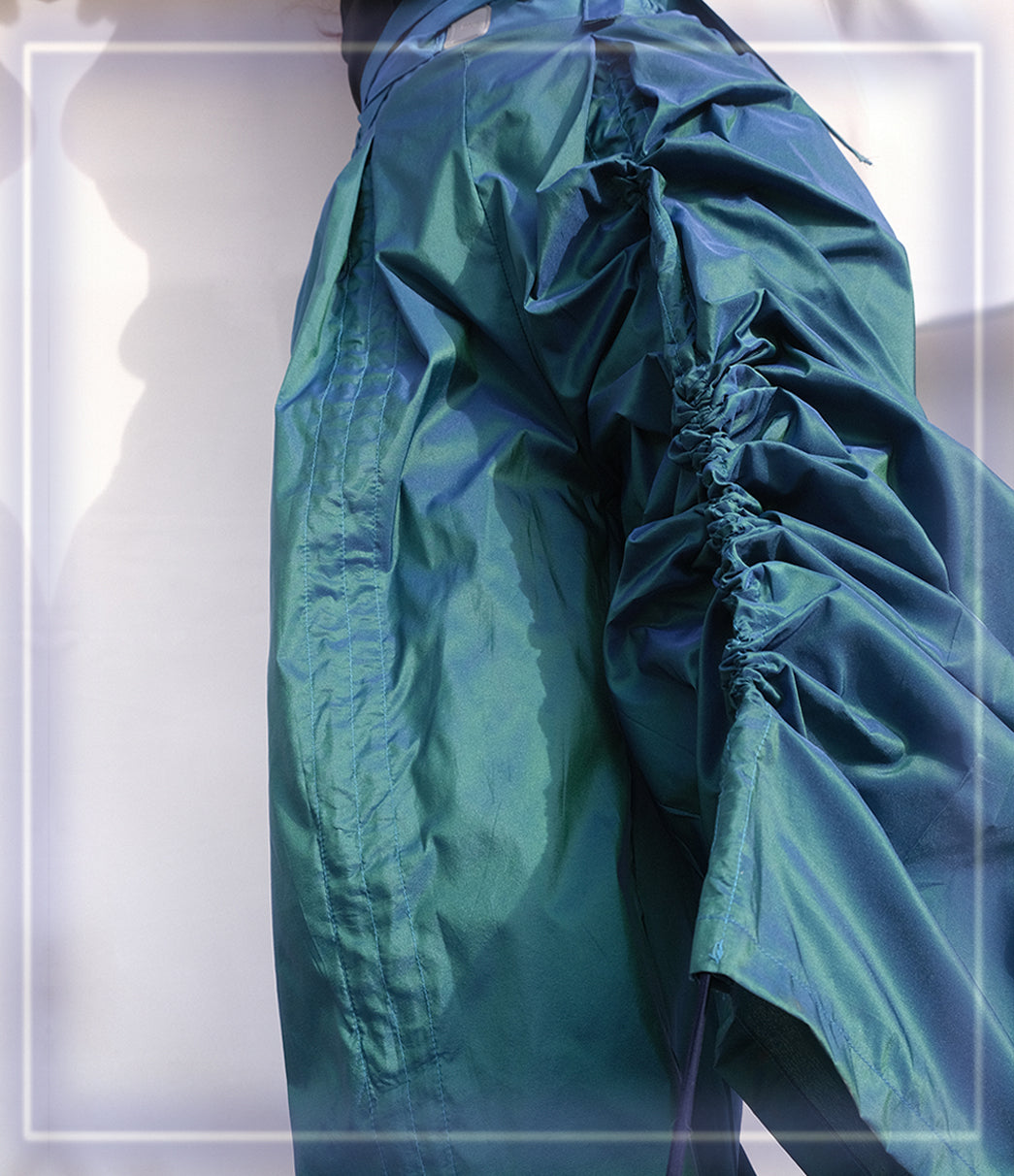 Armore ~ iridescent lilac (curtain pants) - esqape