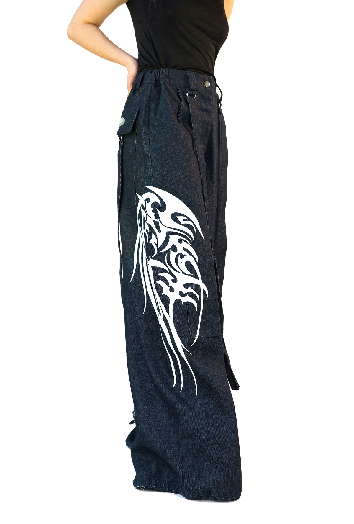 Armore ~ iridescent lilac (curtain pants) - esqape