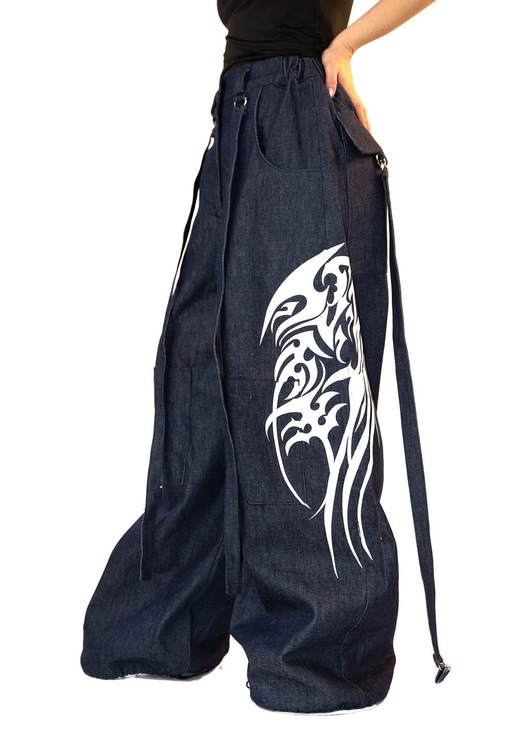 Armore ~ iridescent lilac (curtain pants) - esqape