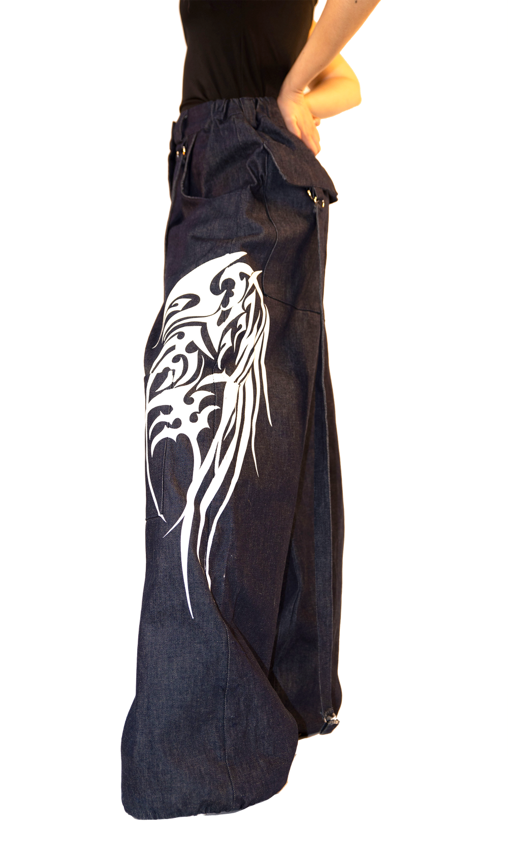 Armore ~ iridescent lilac (curtain pants) - esqape