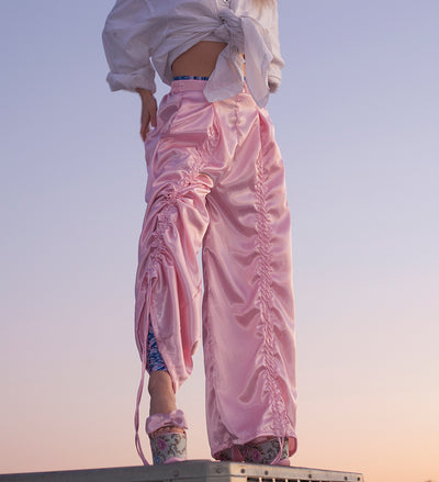 Armore ~ iridescent lilac (curtain pants) - esqape